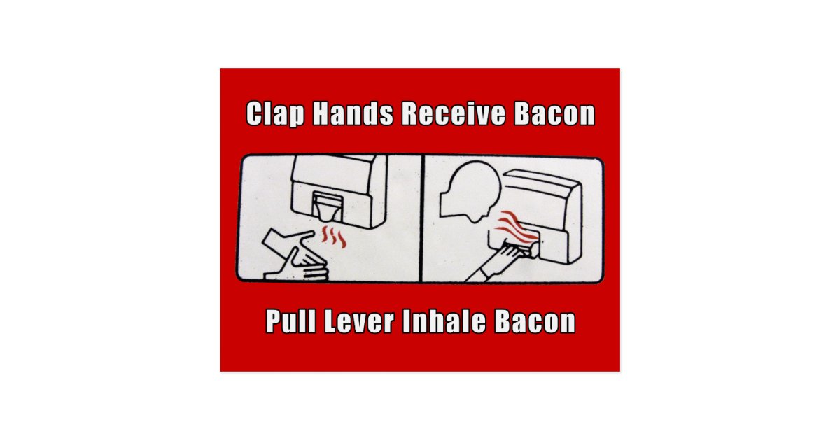 Bacon Dispenser Postcard | Zazzle.com