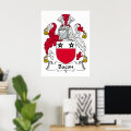 Bacon Family Crest Poster | Zazzle