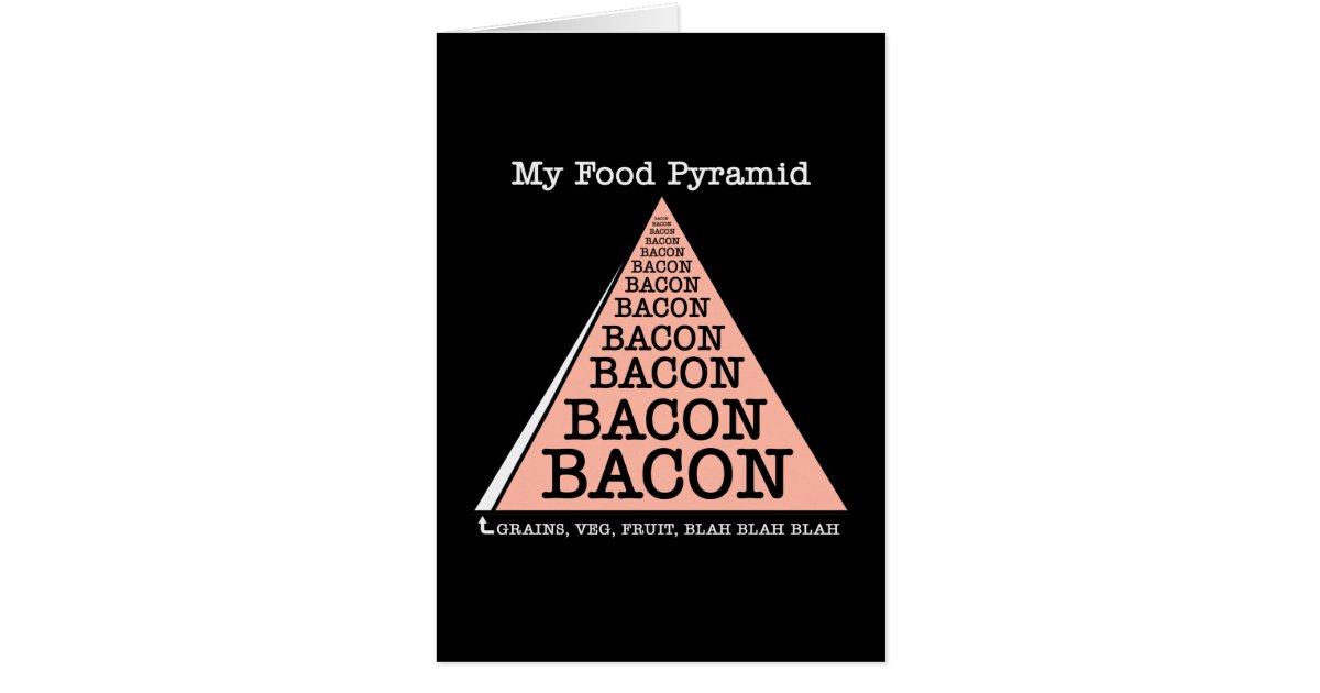 Bacon Food Pyramid | Zazzle
