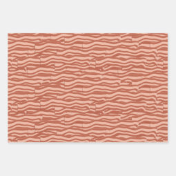 Bacon Pattern Wrapping Paper Sheets | Zazzle