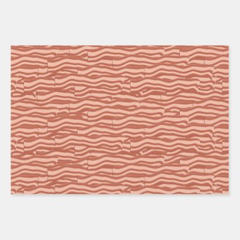 Bacon Pattern Wrapping Paper Sheets | Zazzle