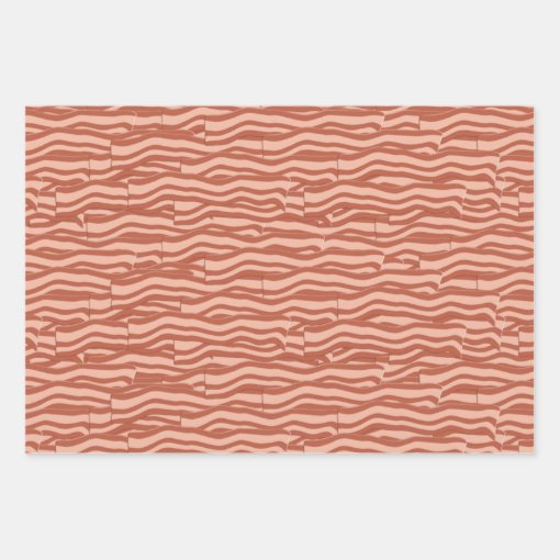 Bacon Pattern Wrapping Paper Sheets | Zazzle
