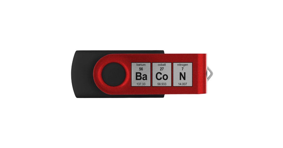 BaCoN Periodic Table Flash Drive | Zazzle