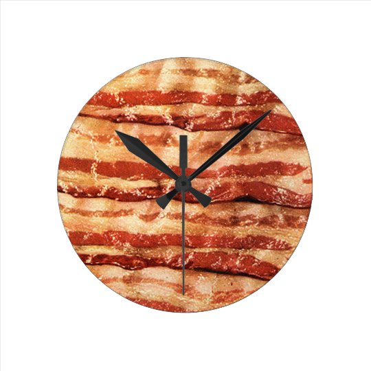 Bacon time! bacon clock mmmmm | Zazzle.com