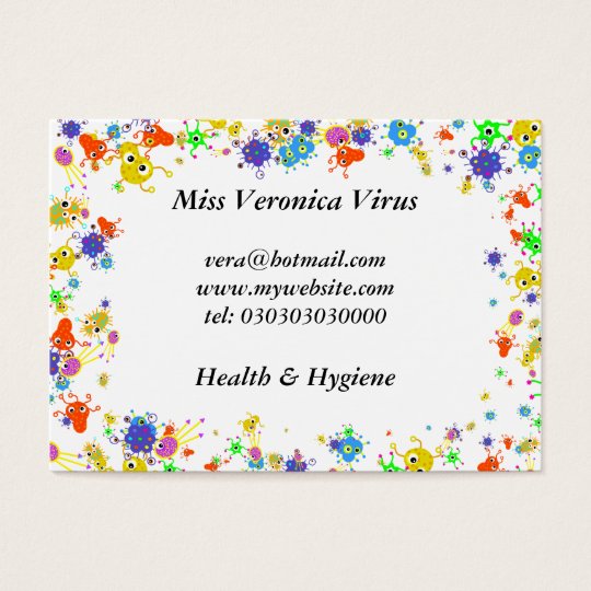 Bacteria Border, Business Card | Zazzle.com