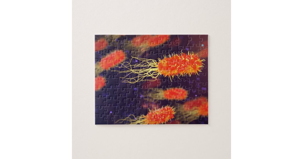 Bacteria Flagella Jigsaw Puzzle | Zazzle