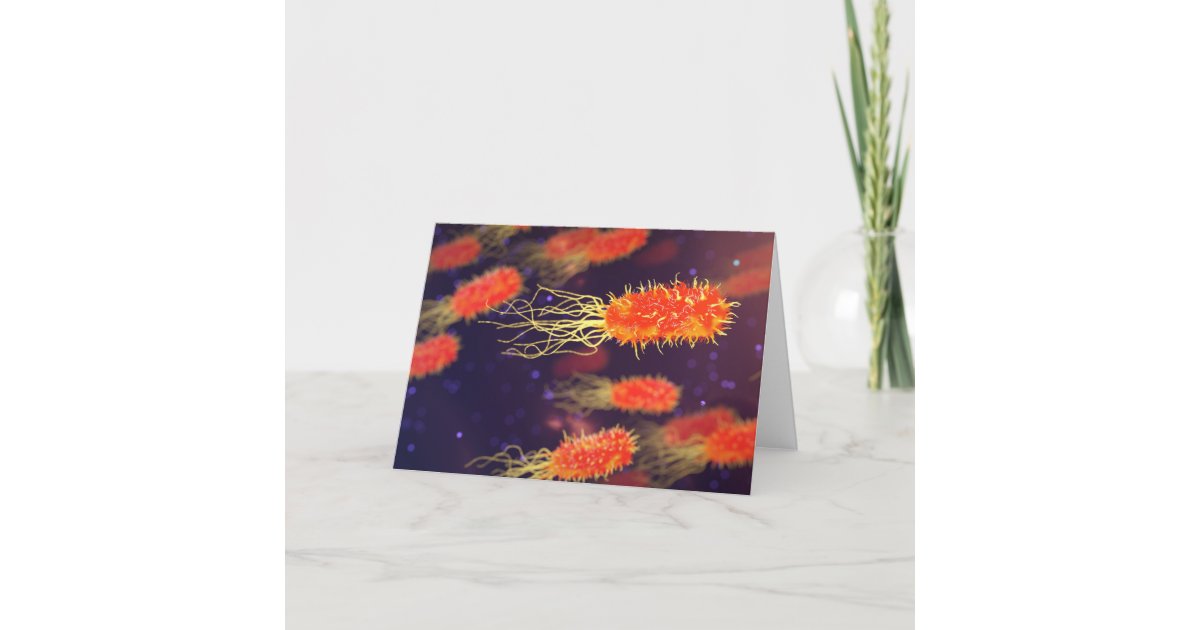 Bacteria Flagella Thank You Card | Zazzle