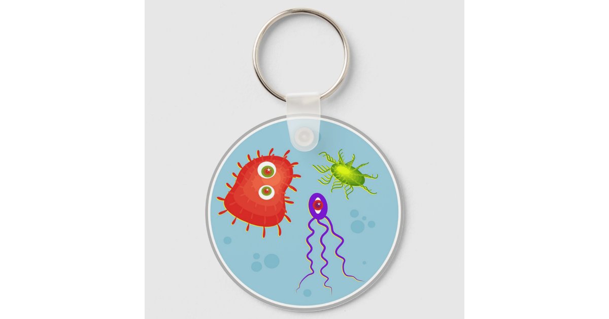 Bacteria Keychain | Zazzle