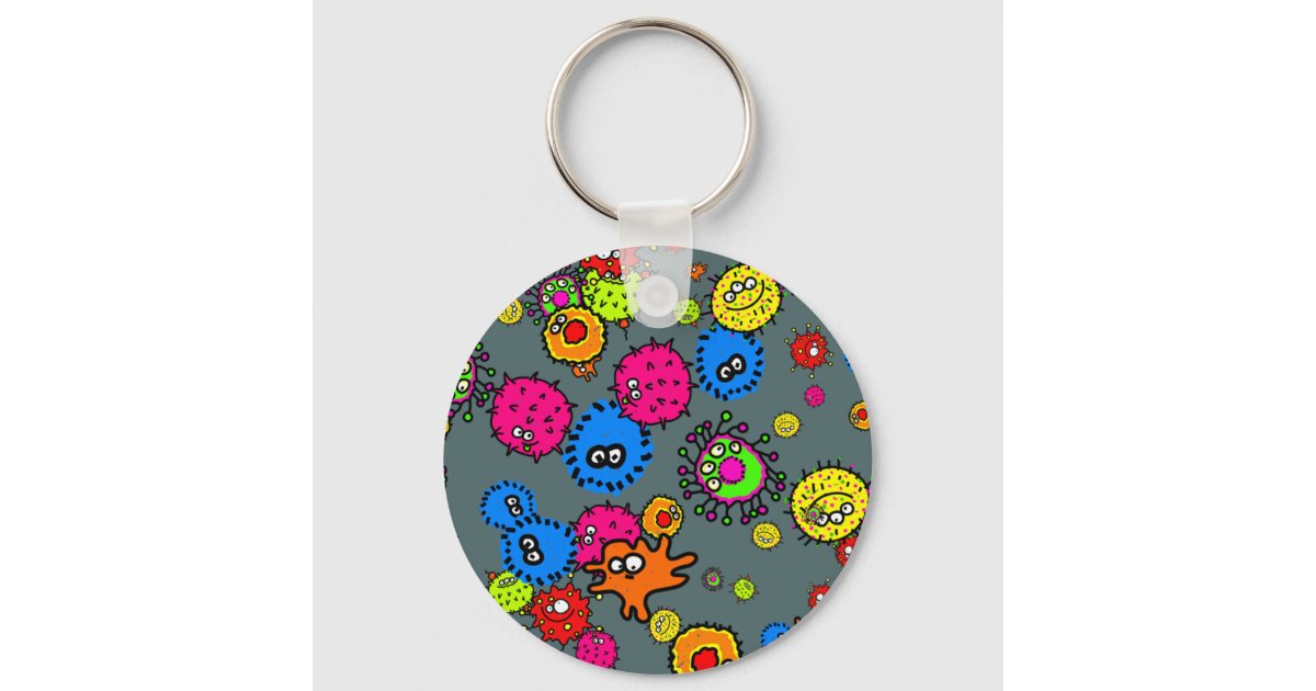 Bacteria Wallpaper Keychain | Zazzle