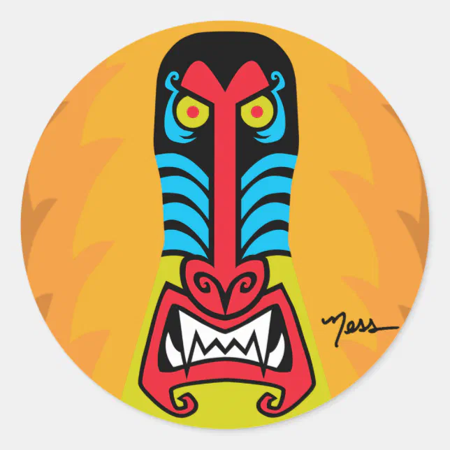 BAD ASS BABOON STICKER | Zazzle