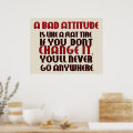 bad attitude poster | Zazzle