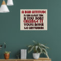 bad attitude poster | Zazzle