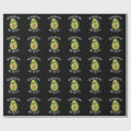 Bad Avocado Puns Are The Pits Fruit Pun Dark BG Wrapping Paper | Zazzle