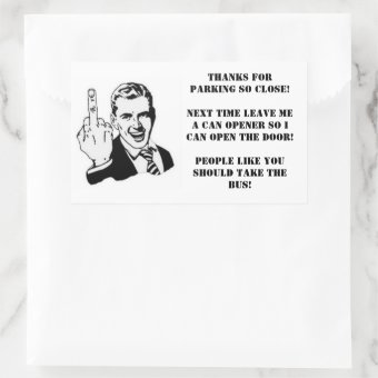 Bad Driver Parking Sticker | Zazzle