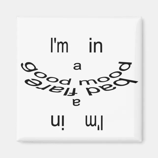 Bad Flare vs. Good Mood Indicator Magnet | Zazzle