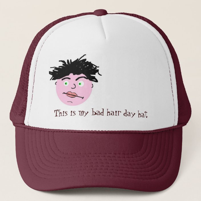 Bad hair day hat -men | Zazzle.com