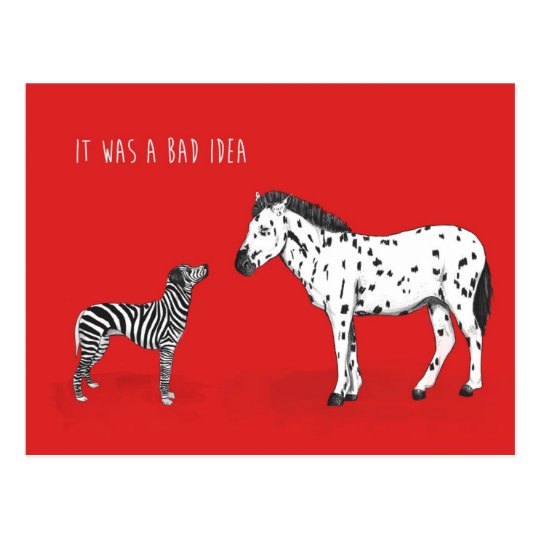Bad idea postcard | Zazzle.com