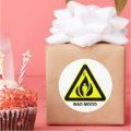 Bad Mood Warning Sign Sticker | Zazzle