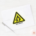 Bad Mood Warning Sign Sticker | Zazzle