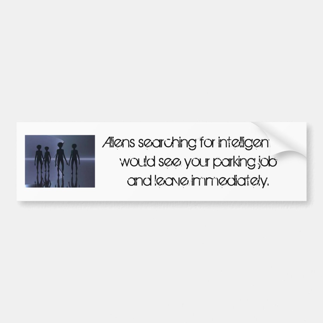 Bad Parking Bumper Sticker | Zazzle