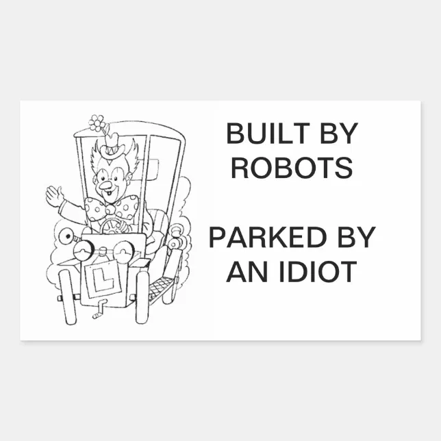 Bad Parking Sticker | Zazzle
