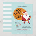 Bad Santa Holiday Party Invitation | Zazzle