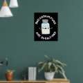 Bad Sodium Puns Are In-salt-ing Salt Pun Dark BG Poster | Zazzle