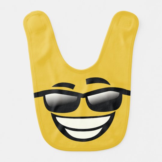 Bad to the Bone cool guy Emoji Bib | Zazzle.com