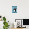 Badass Karate Penguin Motivational Poster | Zazzle