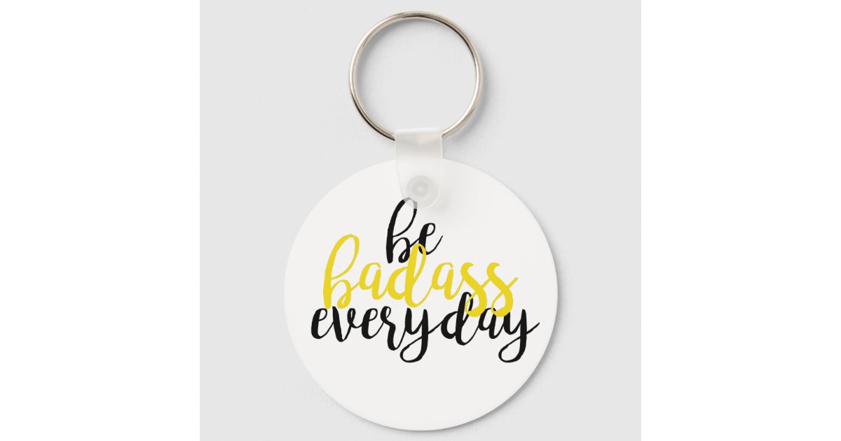 Badass keychain | Zazzle