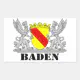Baden Coat of Arms with writing Rectangular Sticker | Zazzle