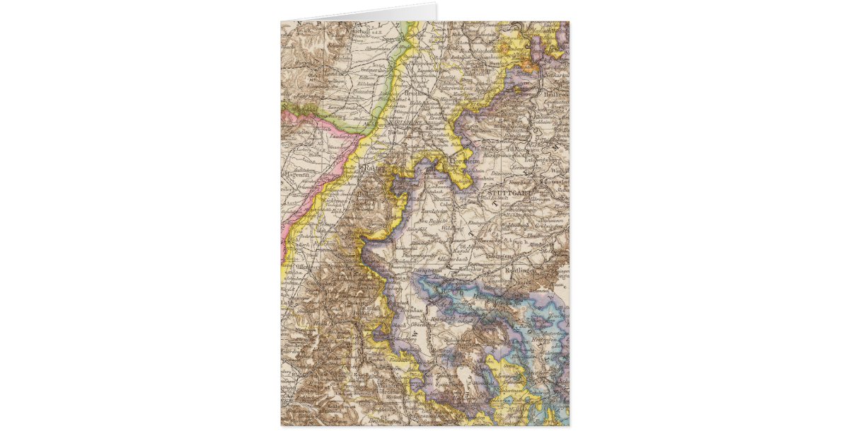 Baden Germany Atlas Map | Zazzle