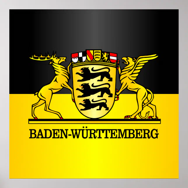 Baden-Wurttemberg Wappen Poster | Zazzle