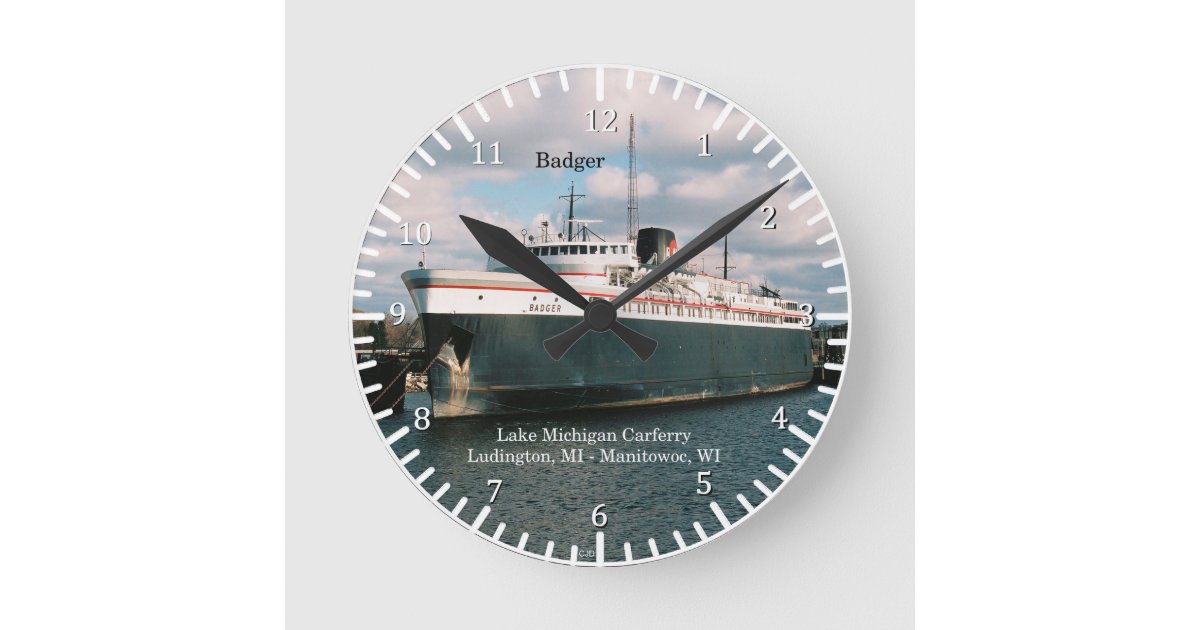 Badger clock | Zazzle