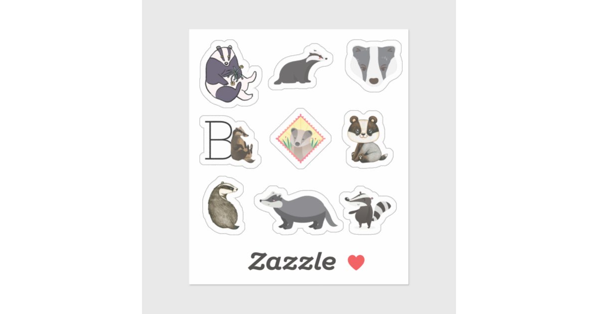 Badger Stickers | Zazzle