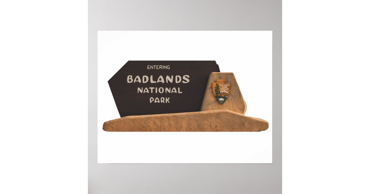 Badlands National Park Sign | Zazzle