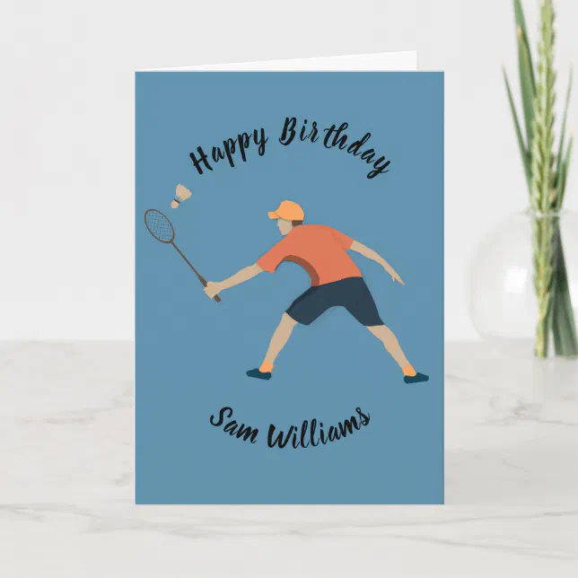 Badminton Card | Zazzle