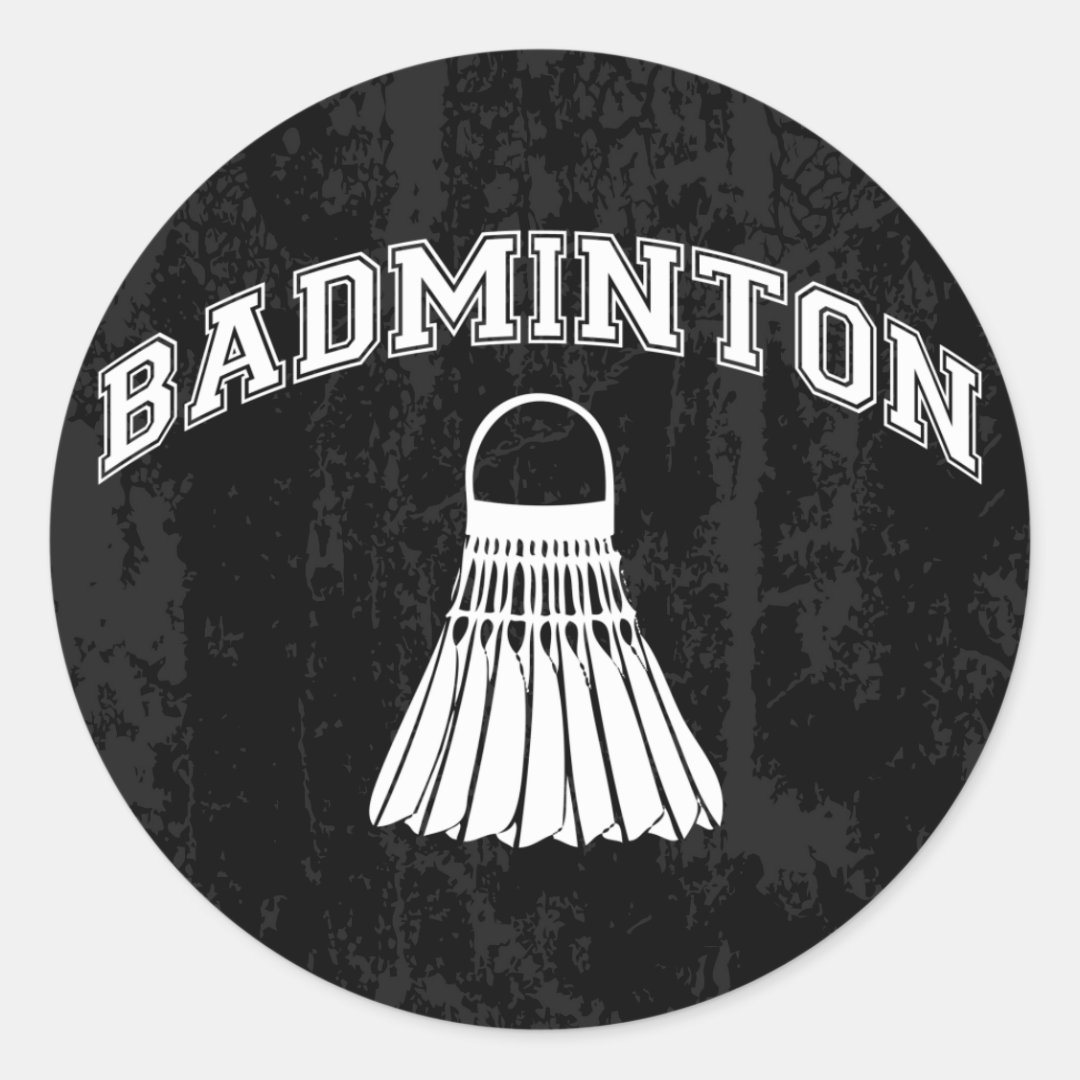 Badminton Classic Round Sticker | Zazzle