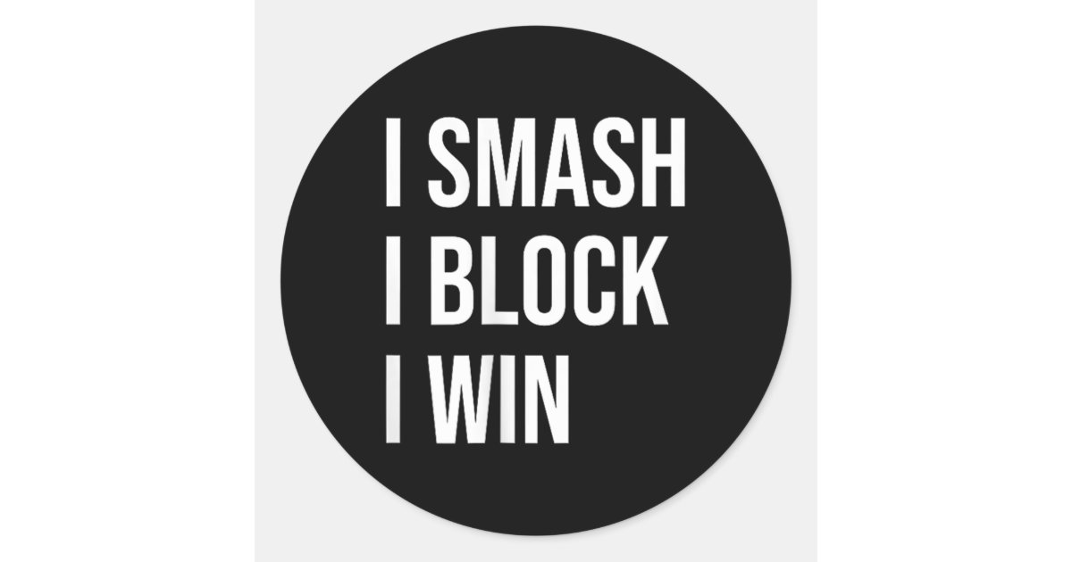 Badminton Enthusiasts Meme Quote Classic Round Sticker | Zazzle