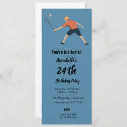 Badminton Invitation | Zazzle