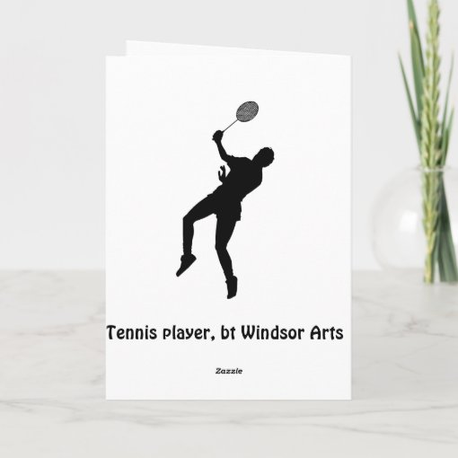 Badminton player card | Zazzle