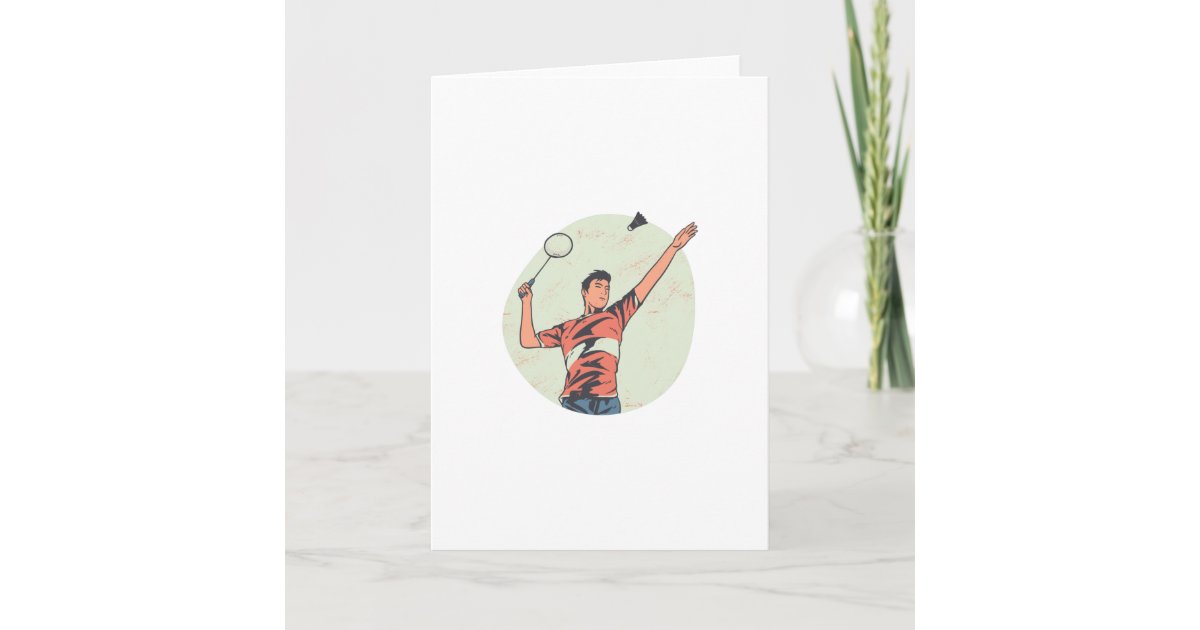 BADMINTON PLAYER CARD | Zazzle