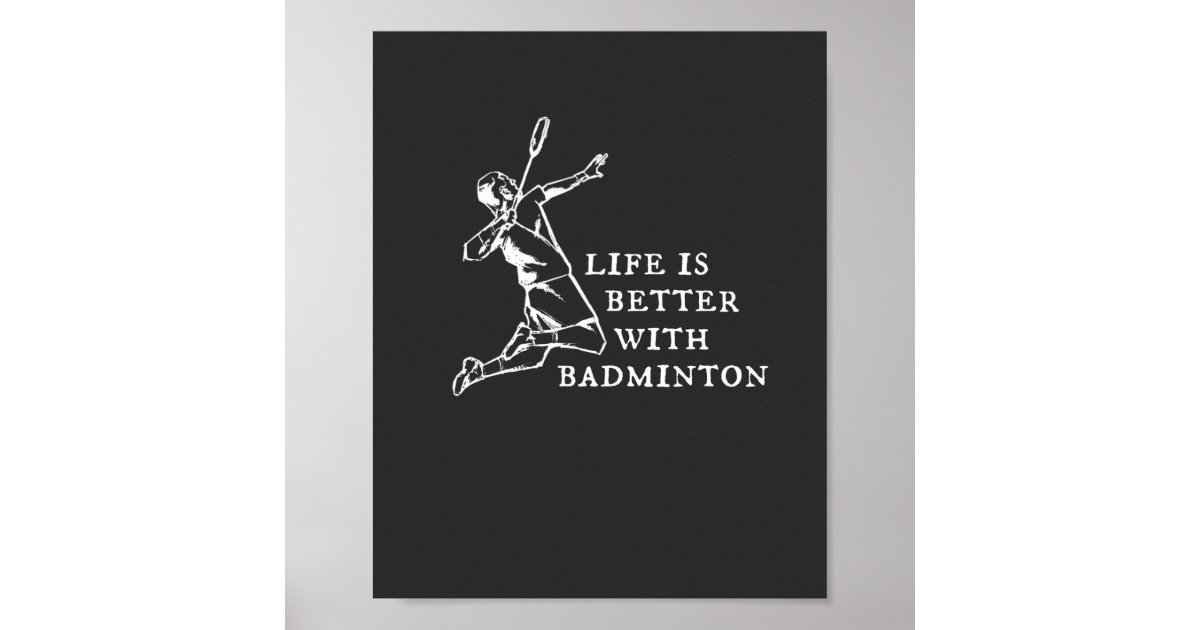Badminton Player Gifts Poster | Zazzle