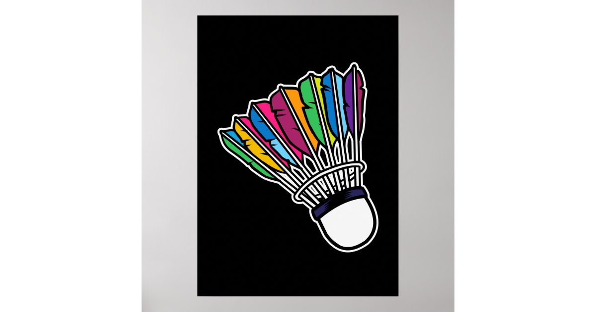 Badminton Shuttlecock Poster | Zazzle