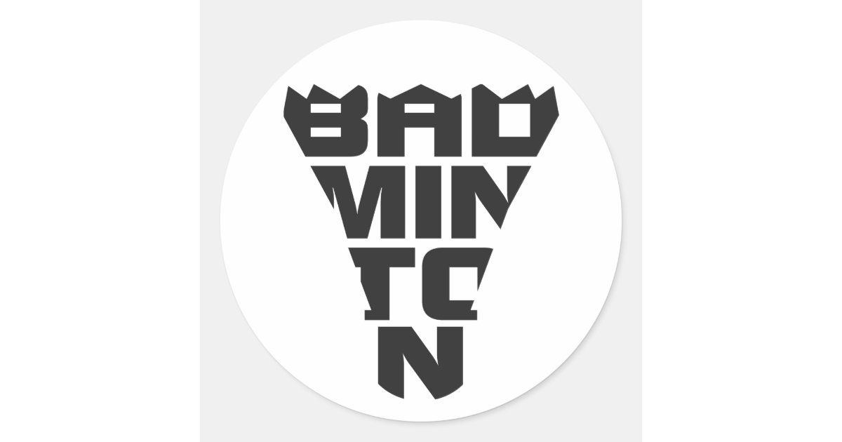 Badminton Sticker | Zazzle