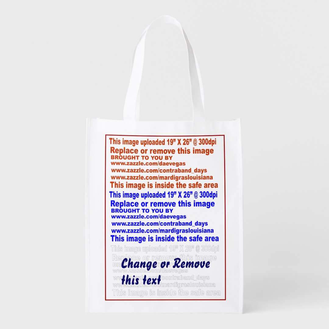 Bag Reusable 50 lbs. Dim: 12” x 16”x 5”. | Zazzle