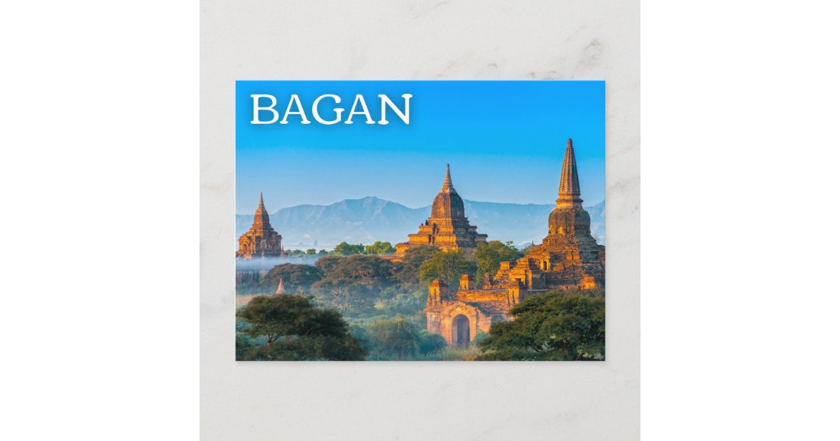 Bagan, Myanmar (Burma) Postcard | Zazzle
