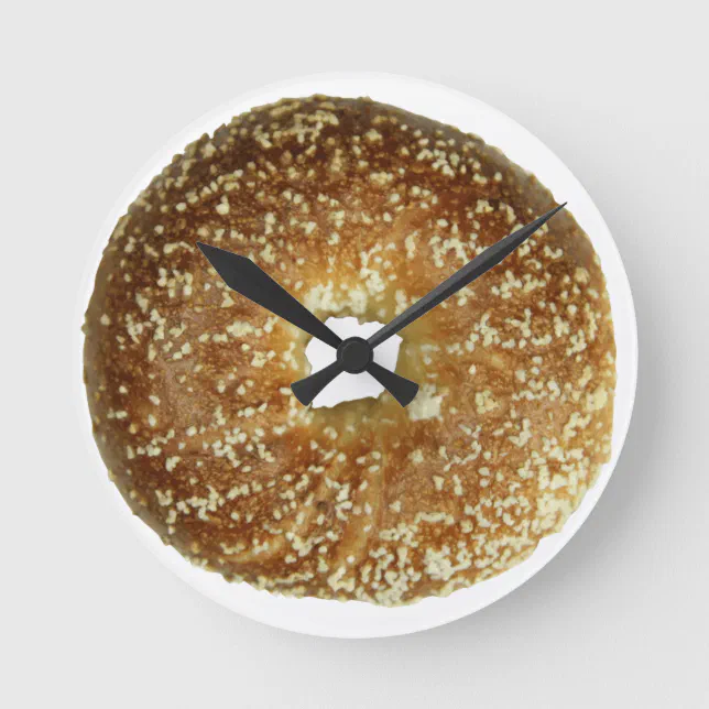 BAGEL 3 ROUND CLOCK | Zazzle