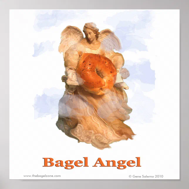Bagel Angel Poster | Zazzle