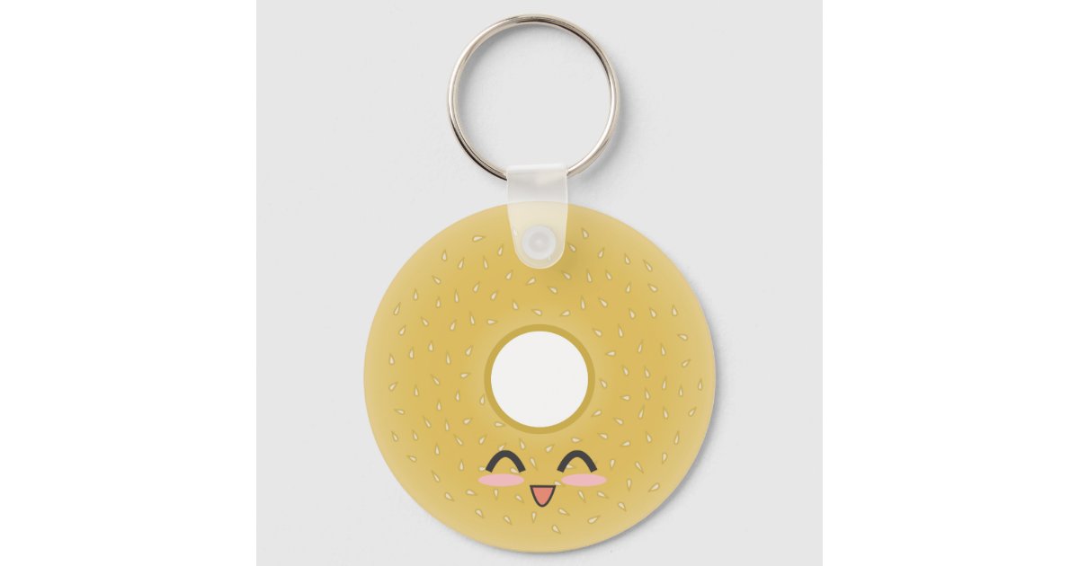 Bagel - Bagel Keychain | Zazzle